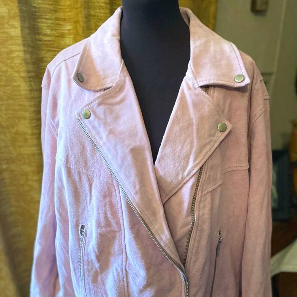Blanknyc Blush Pink Suede Jacket - Gem